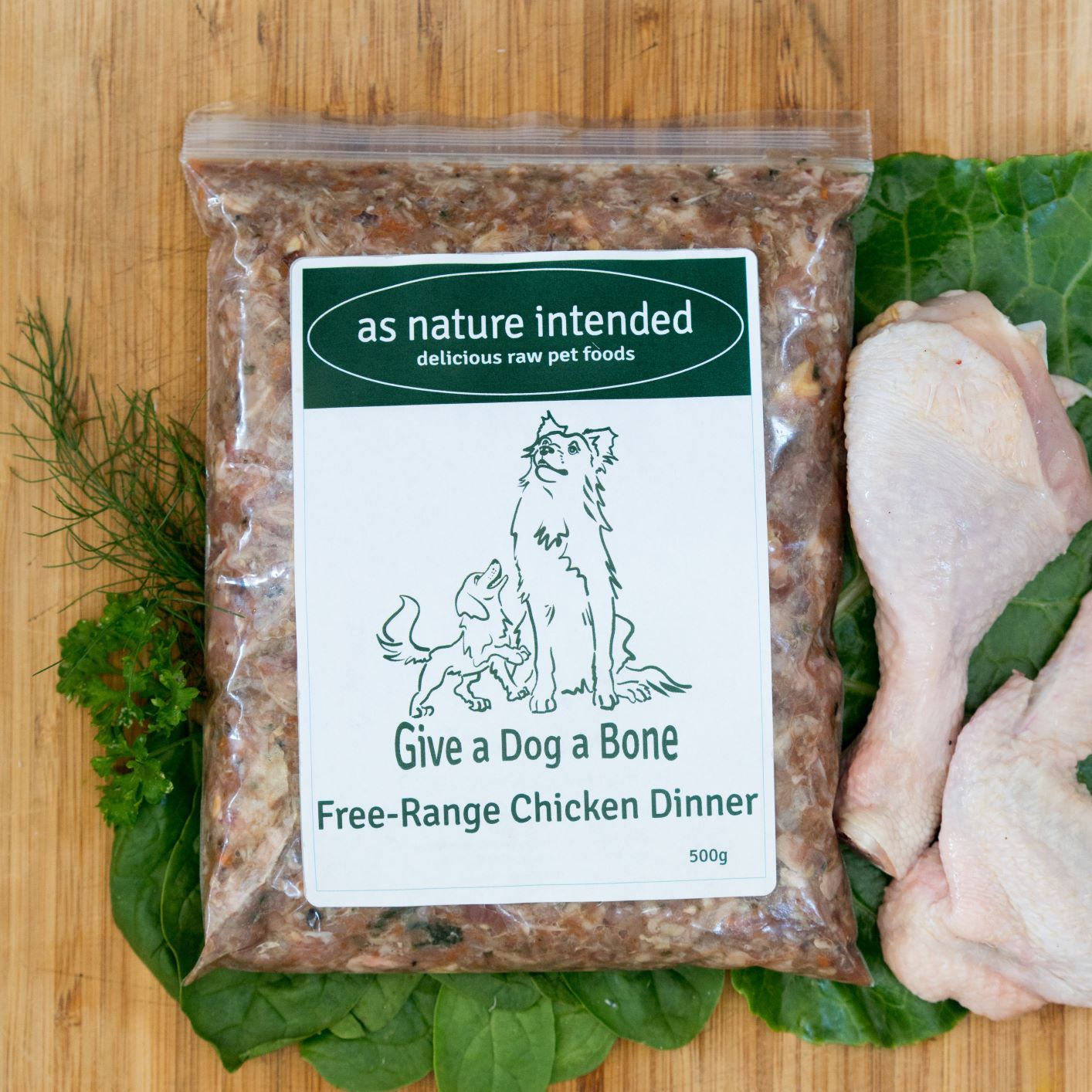 As Nature Intended - Free Range Chicken - Raw Petfood Deli